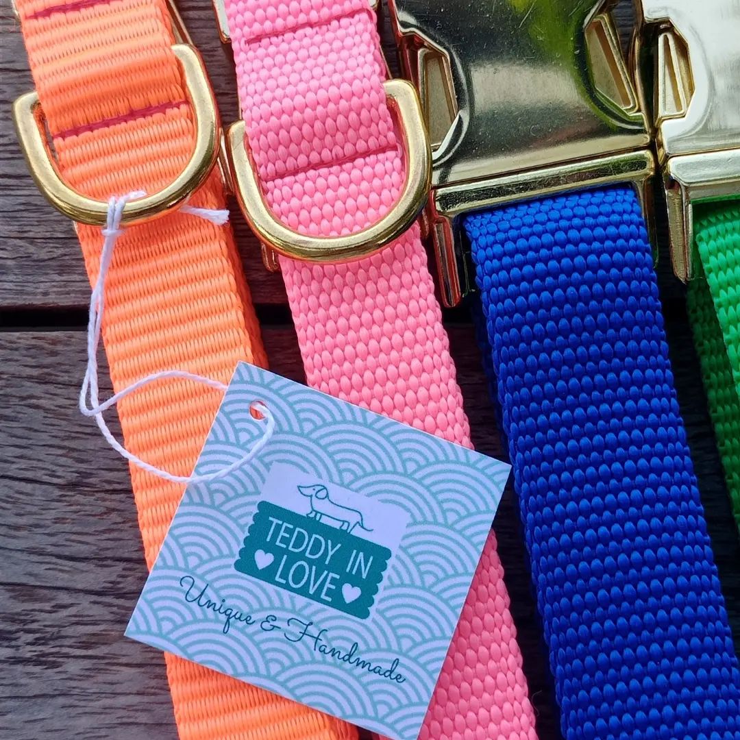 Handmade puppy collars | Colorful and basic styles